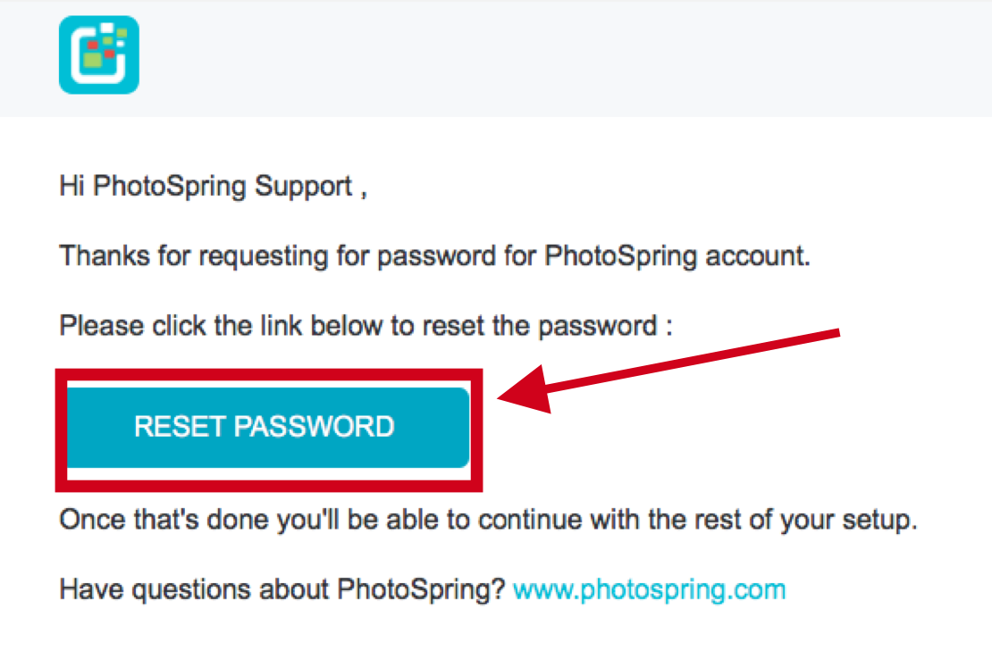 How to Reset/Change your password – PhotoSpring Smart Frame Support
